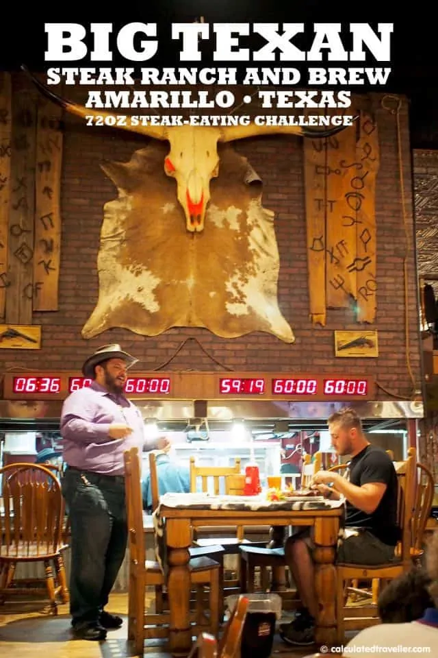 Eating BIG at the Big Texan Steak Ranch and Brew Amarillo Texas