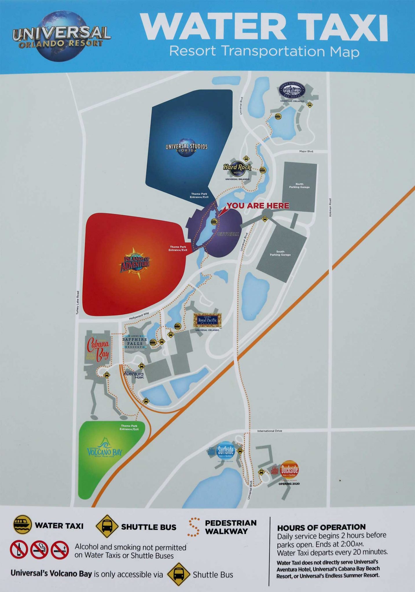 Universal Orlando Resort Theme Parks, Volcano Bay and CityWalk